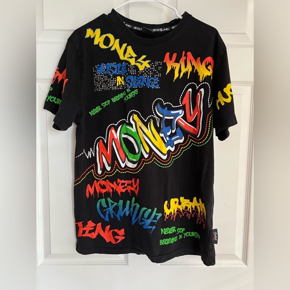 switch | Shirts | Switch Remarkable Money Print Cotton Black T Shirt ...
